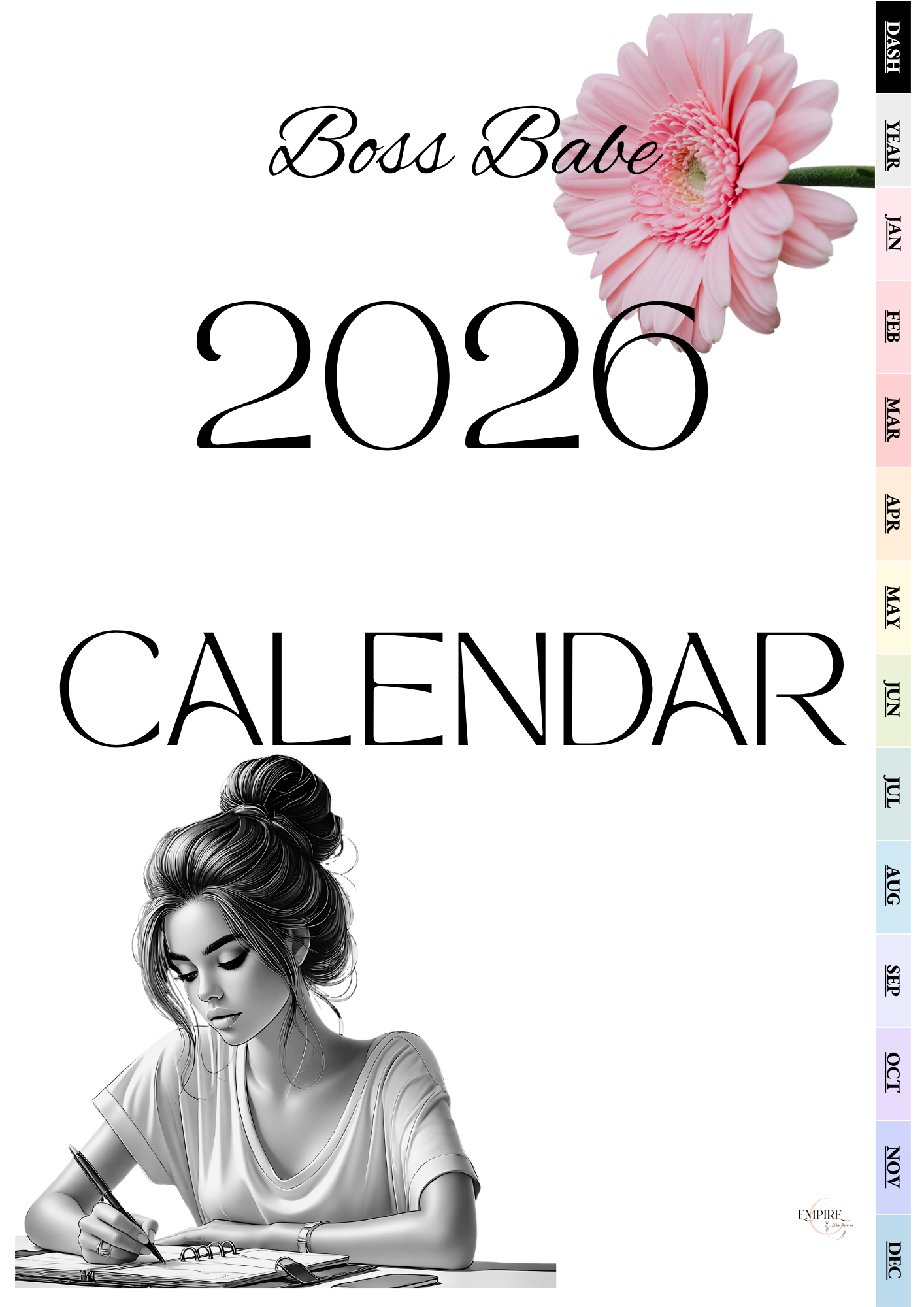 Hyperlinked 2026 Calendar – Boss Babe Edition – Empire Rise